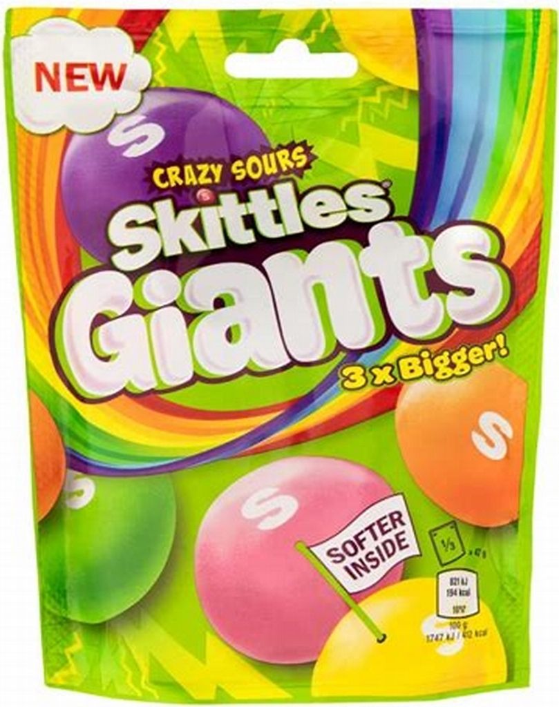 Skittles Giants Crazy Sours (15 x 132g) Fruchtgummis