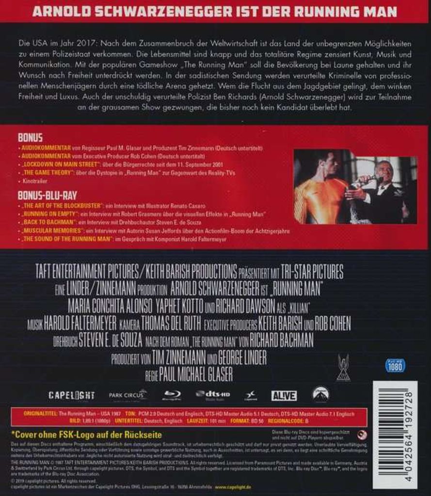 Running Man (BR) SE 2Disc Min: 105DDWS Filme | Kaufland.de