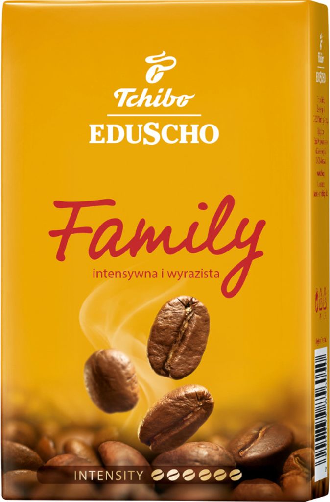 Tchibo Family pražená mletá káva 250 G Kávový prášok