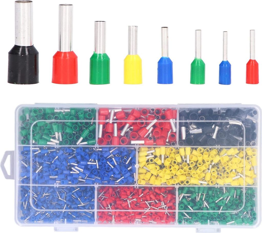 Jeu d'embouts 0,5 mm²-16 mm², 2000 pièces d'embouts doubles