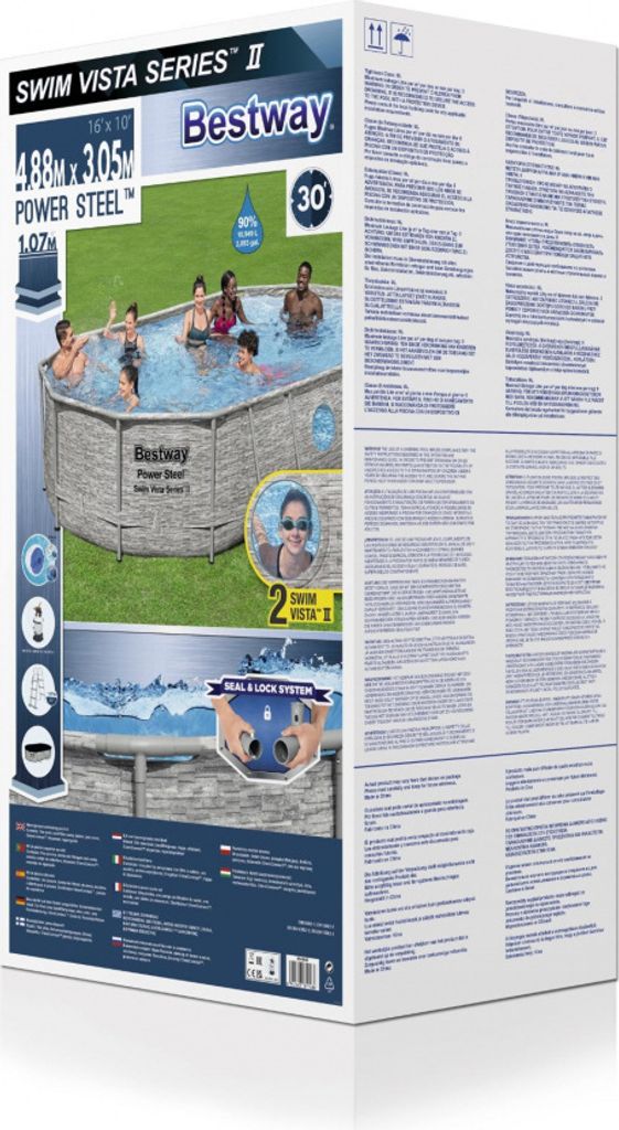 Bestway Bazén Power Steel Stacked Stone Swim | Kaufland.cz