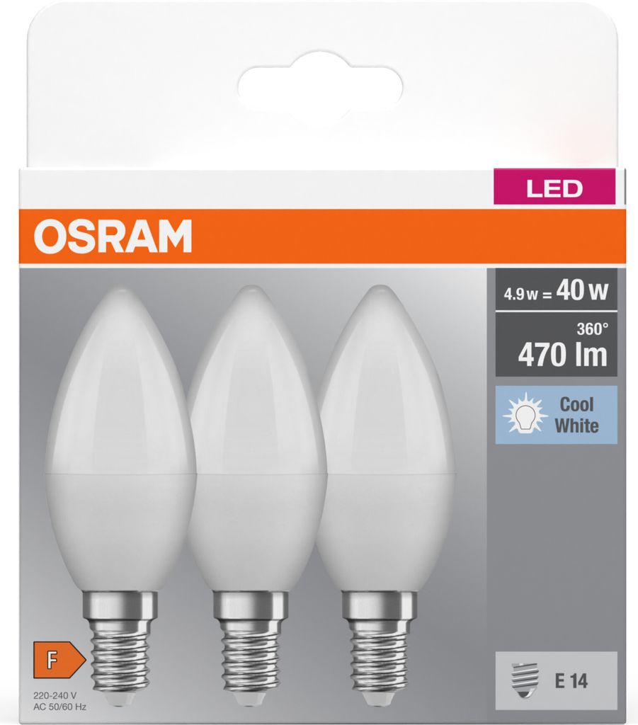 OSRAM LED Kerze BASE B40 FR 5.5W E14 matt | Kaufland.de