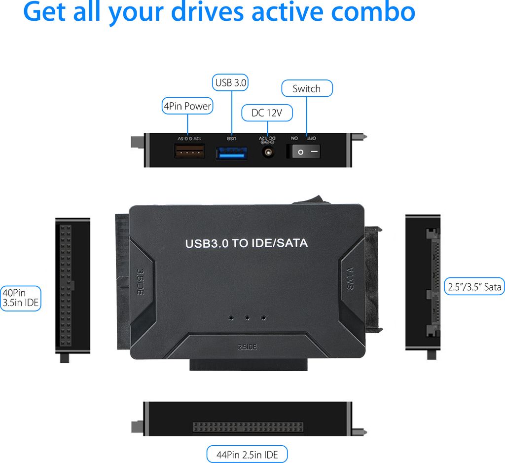 USB IDE Adapter USB 3.0 zu SATA IDE | Kaufland.de