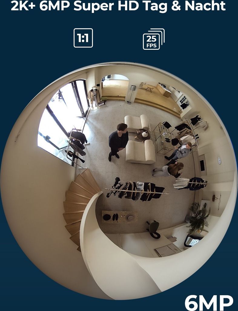 Reolink 6MP 360° Panorama 5/2,4GHz WLAN | Kaufland.de