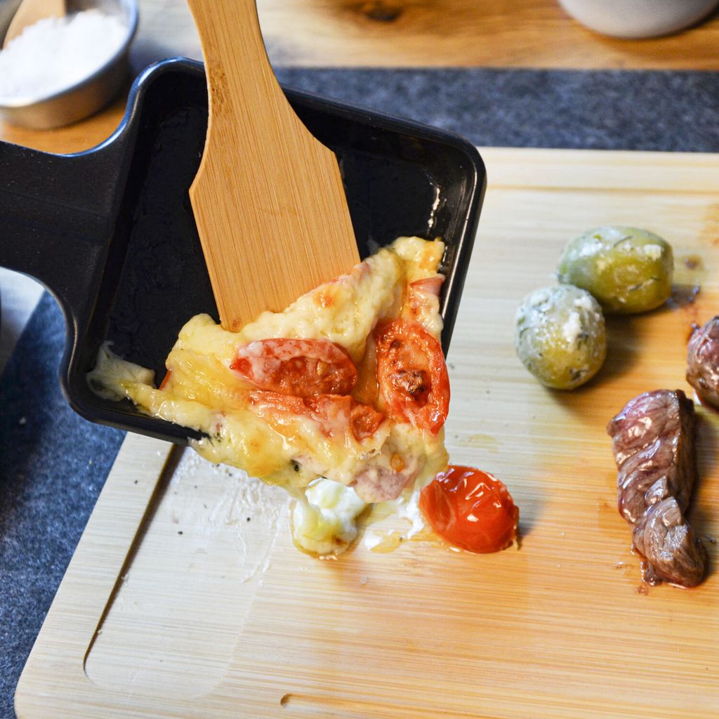 Bambusová drevená raclette doska sada 6 kusov | Kaufland.sk