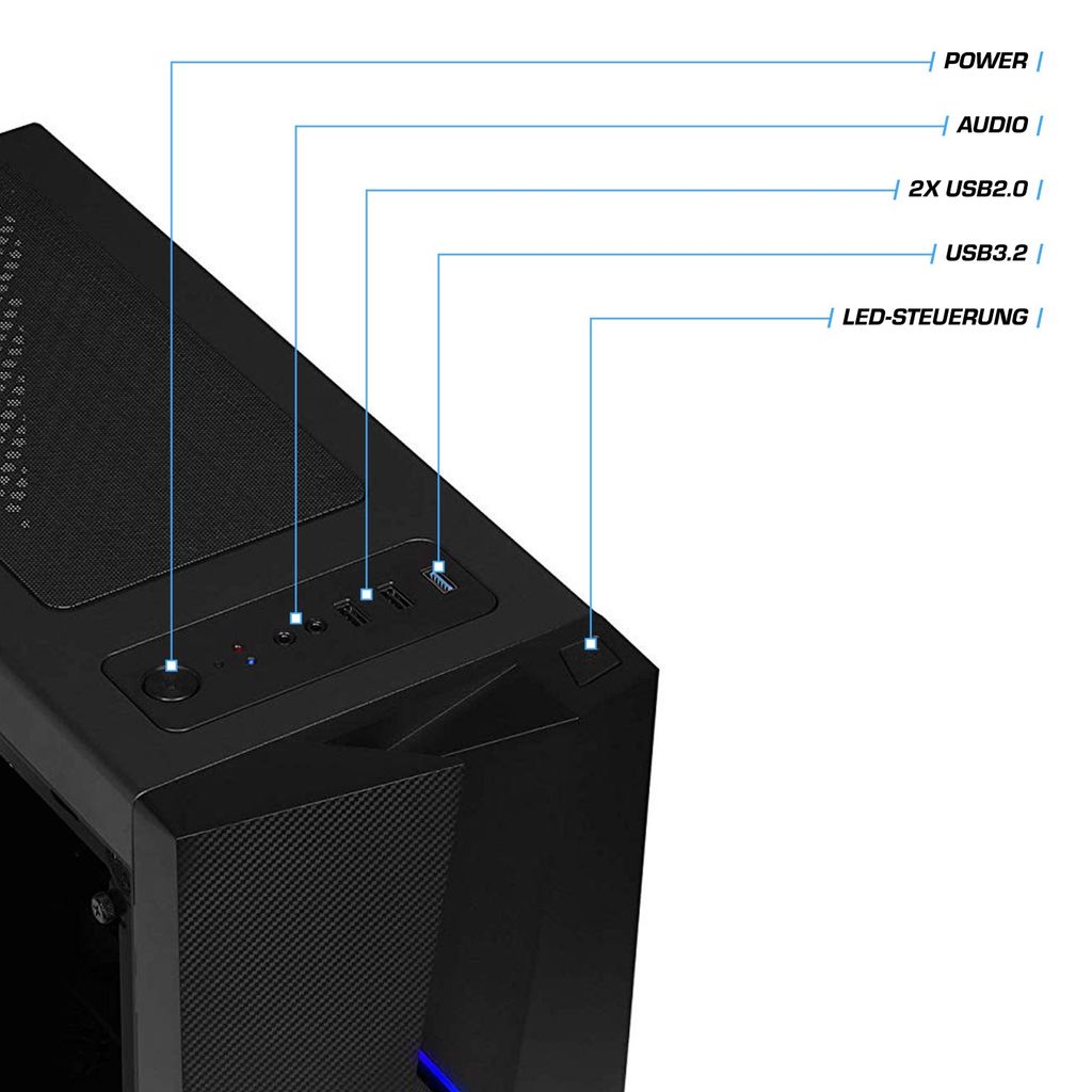 Gaming PC Raptor V AMD Ryzen 5 5600G, 16GB | Kaufland.de