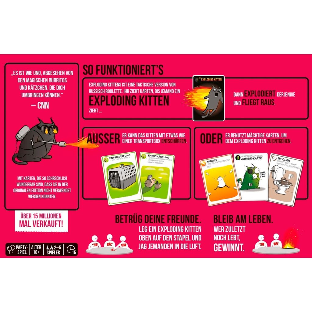 Exploding Kittens - NSFW-Edition - Asmodee | Kaufland.cz