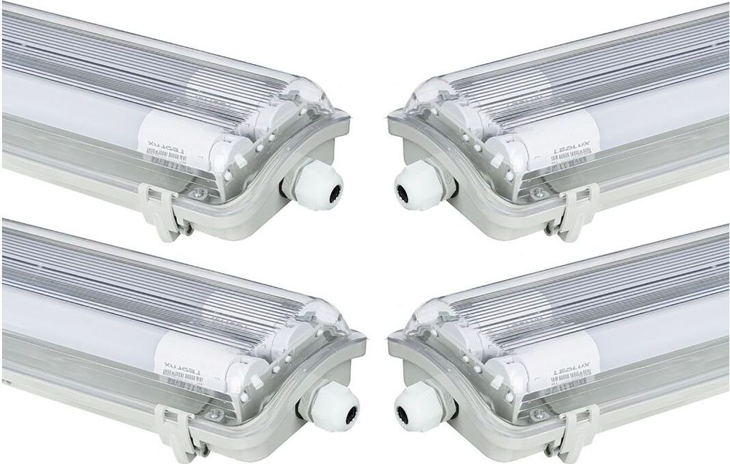 4x G13 LED Feuchtraumleuchte IP65, 2x T8 LED, | Kaufland.de