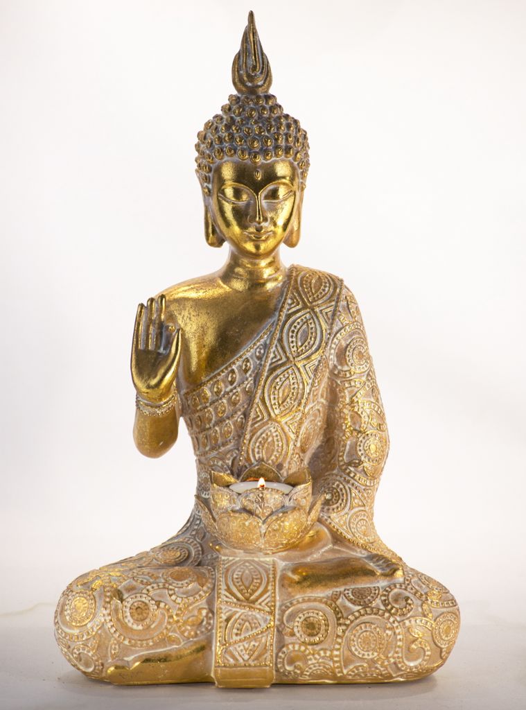 Großer Thai Buddha 38cm Teelicht Halter Budda | Kaufland.de