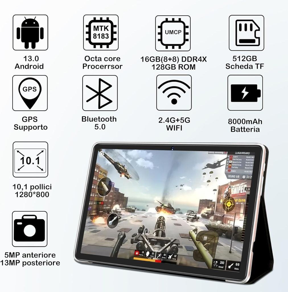 WOZIFAN 10 Zoll Android 13 Tablet mit 16GB | Kaufland.de