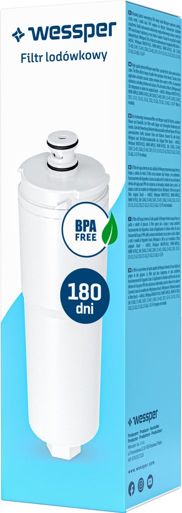 2x vodní filtr Wessper pro chladničky Bosch, | Kaufland.cz