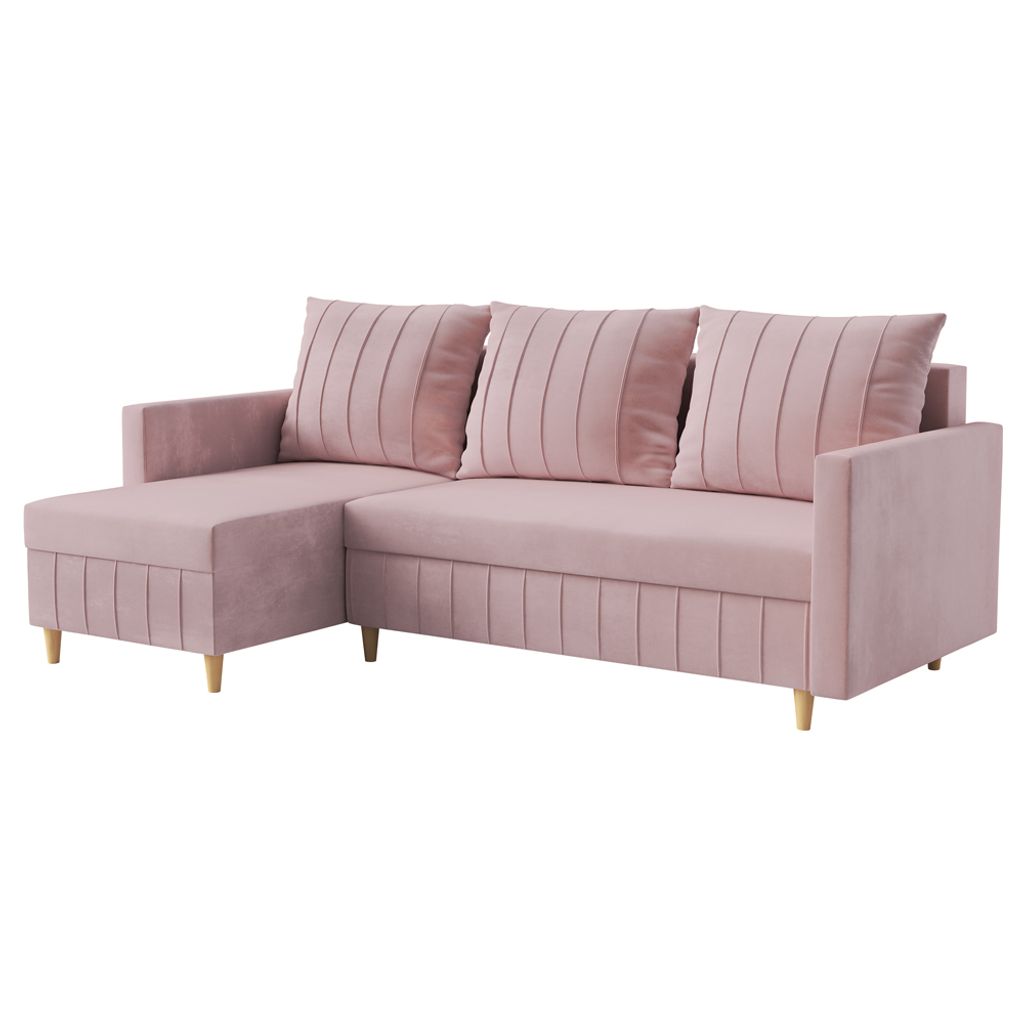 Selsey MORPRESES - Ecksofa / Eckcouch in Rosa | Kaufland.de