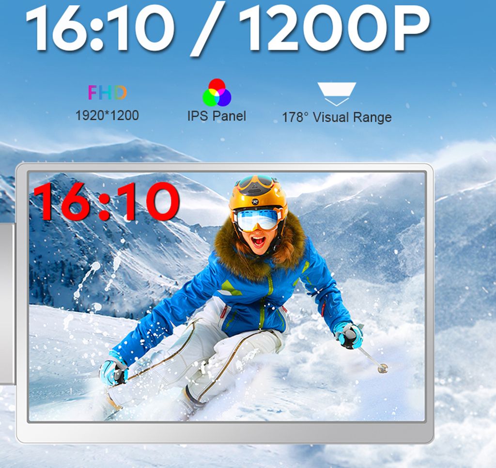 16-Zoll-Laptop-Bildschirmerweiterung, 1200P | Kaufland.de