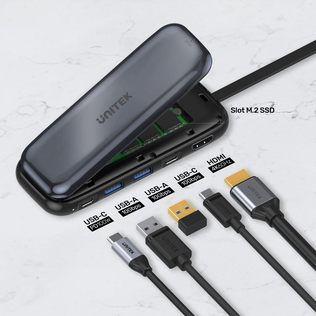 Unitek Hub Usb-C Storage M.2, Hdmi, Usb-C Pd | Kaufland.cz