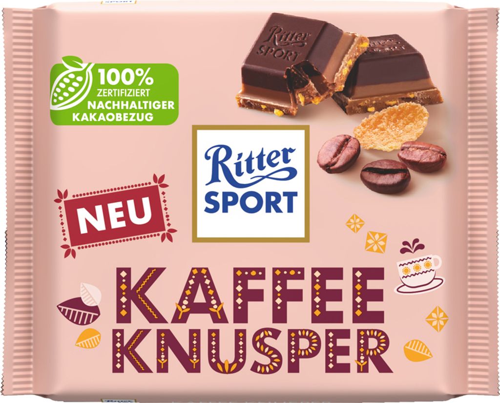 Ritter Sport Coffee Crunchy Semi Dark Chocolate Cocoa