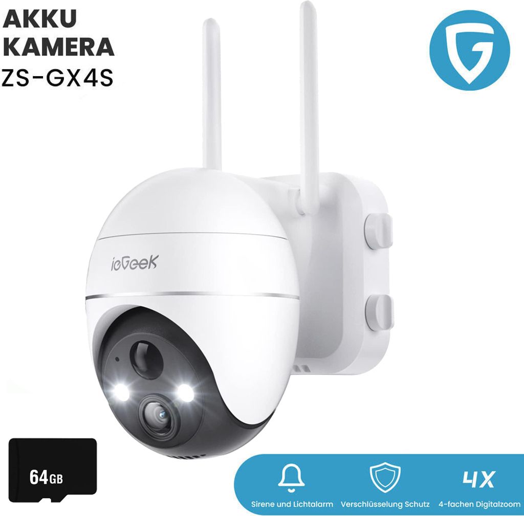 ieGeek 5MP Überwachungskamera Außen Akku mit | Kaufland.de