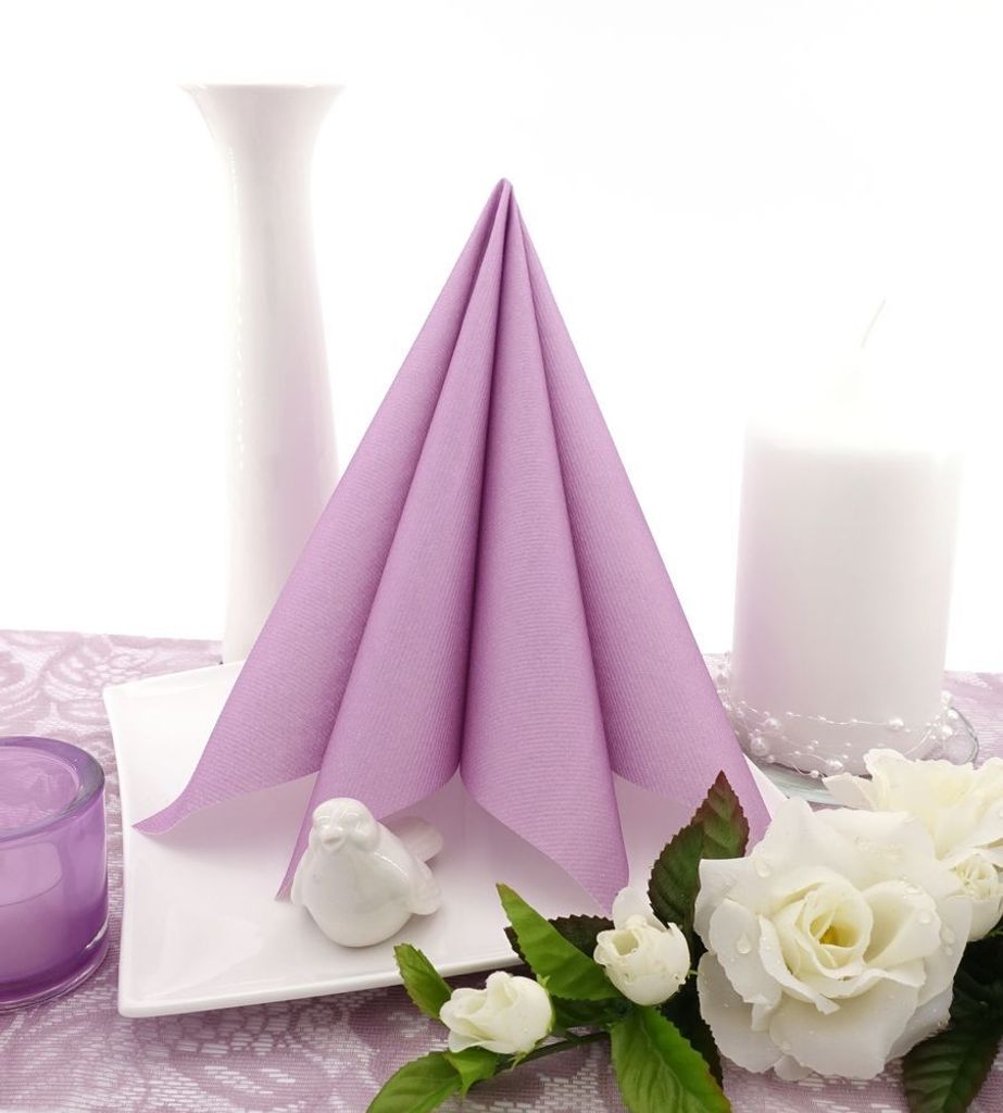 Airlaid Serviette Pastell Lila, 40 x 40 cm, | Kaufland.de