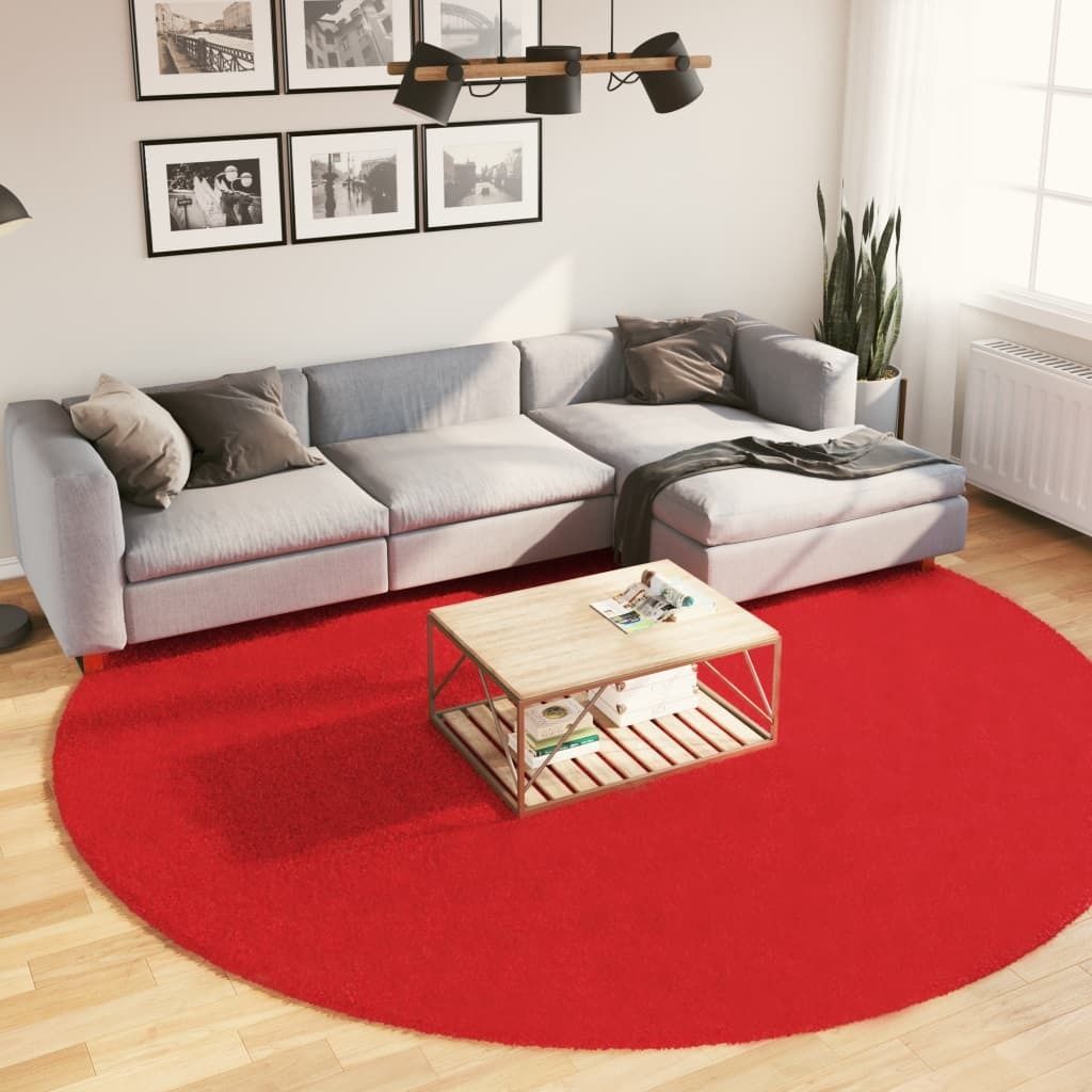 Teppich Kurzflor Rot