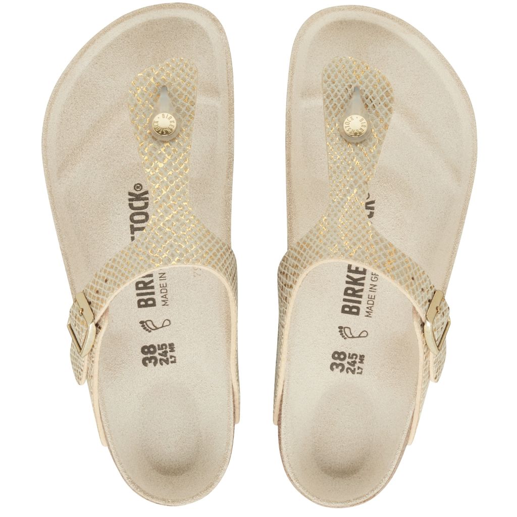 Birkenstock Gizeh Shiny Python Eggshell Shiny | Kaufland.de