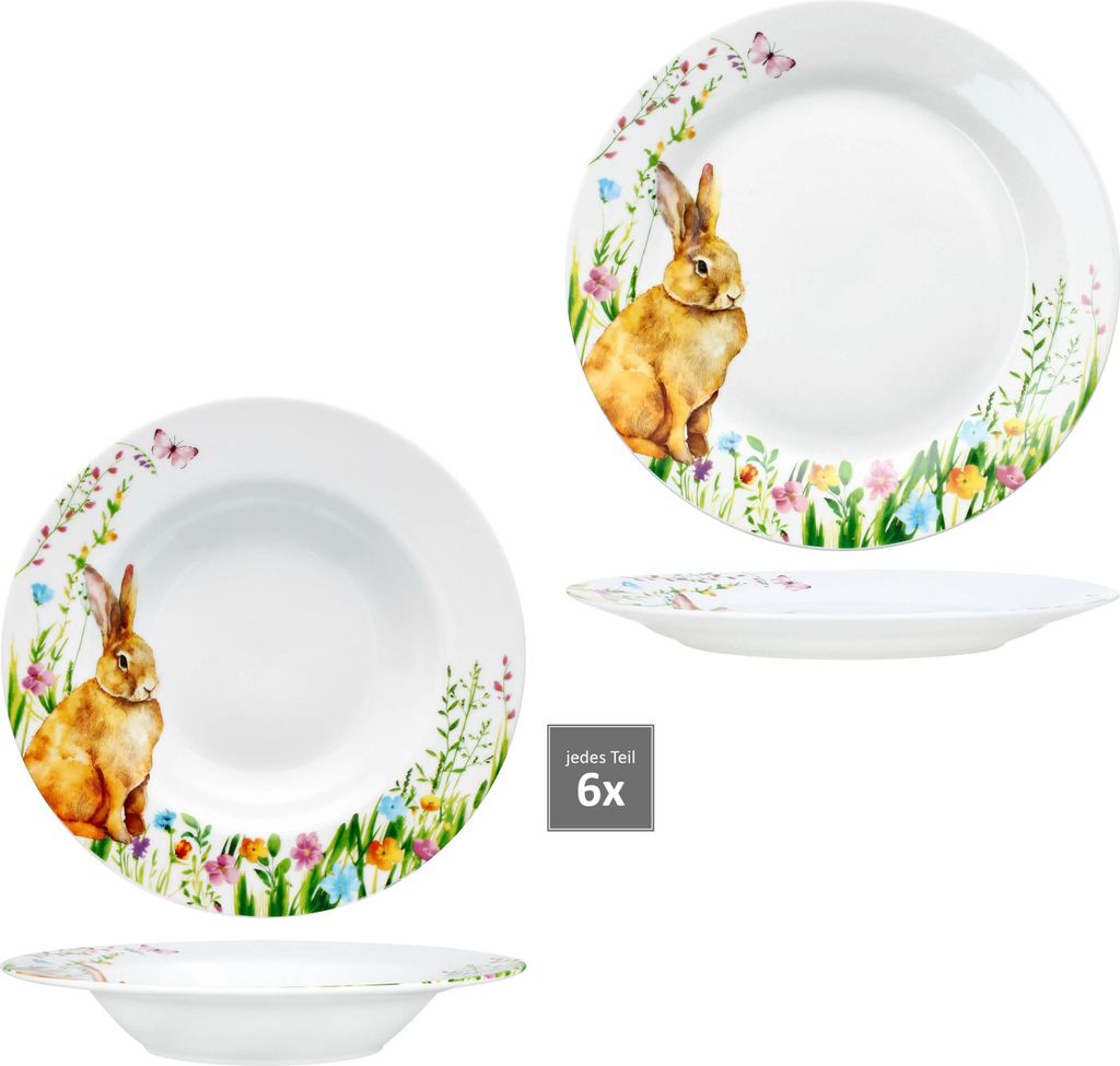 12tlg Tafelservice Osterfreude Porzellan 6 | Kaufland.de