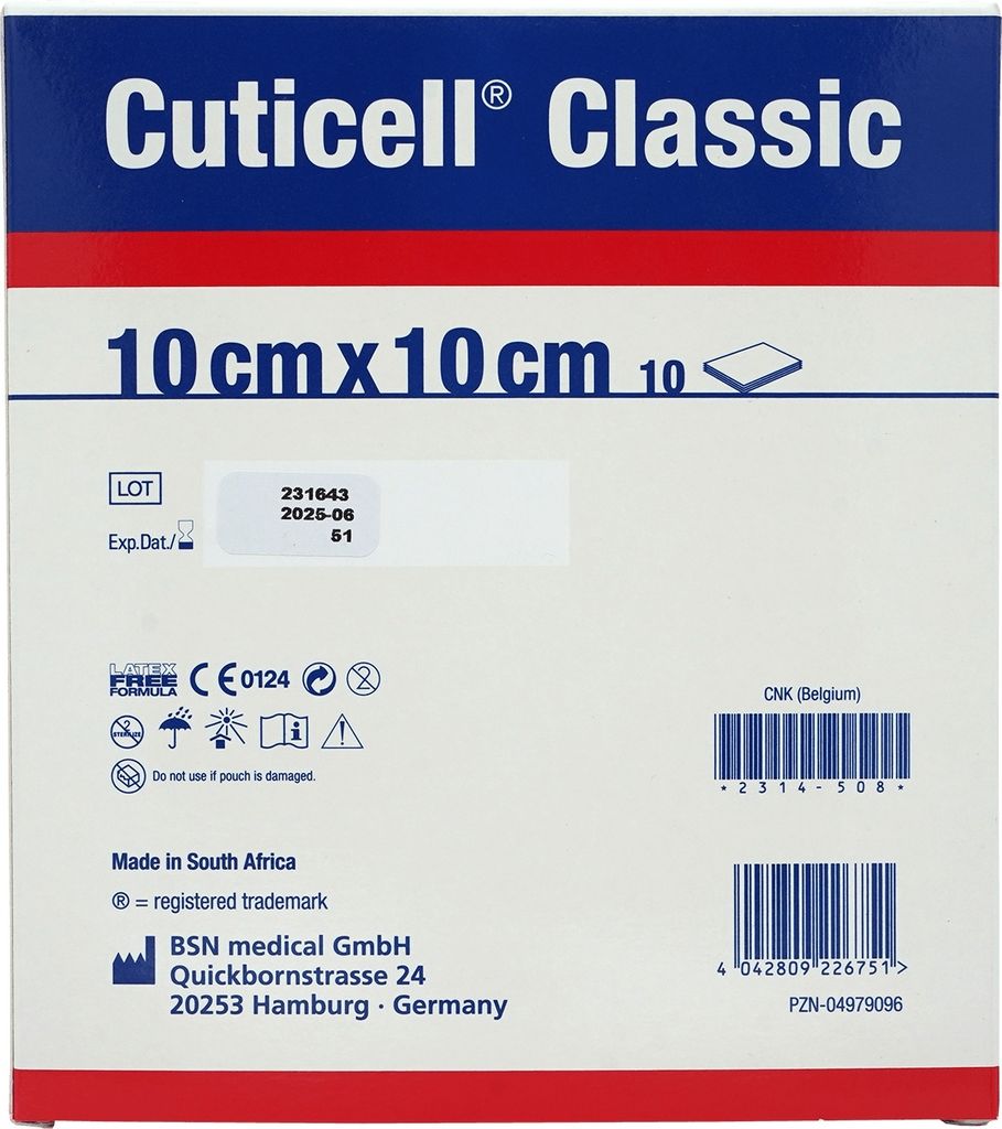Cuticell Classic Wundgaze 10x10 cm 10 St | Kaufland.de