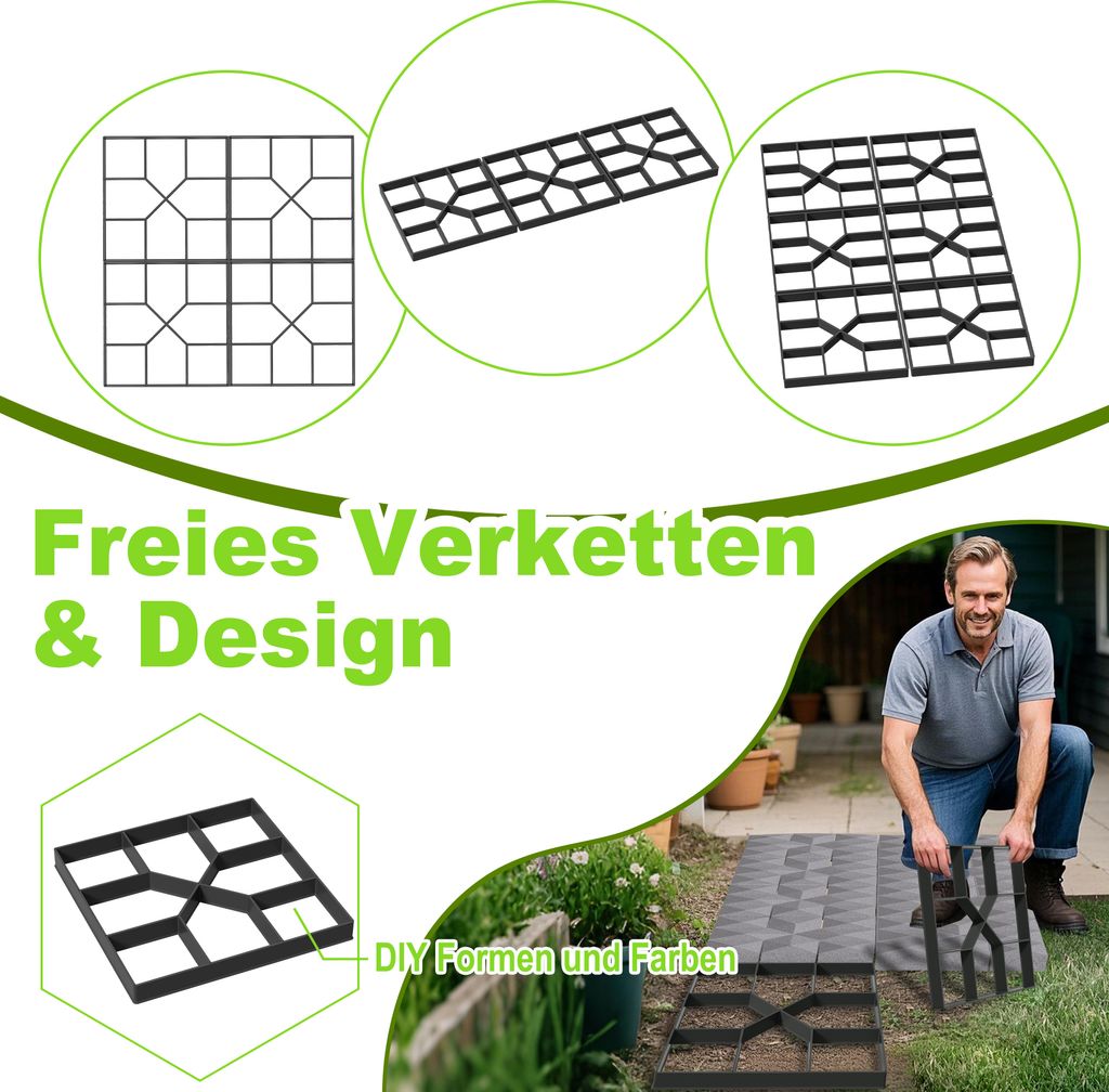 LARS360 DIY forma na beton sada 2, 8 komor, | Kaufland.cz