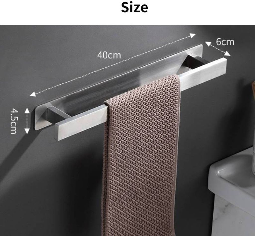 Edelstahl Handtuchhalter ohne Bohren | Kaufland.de
