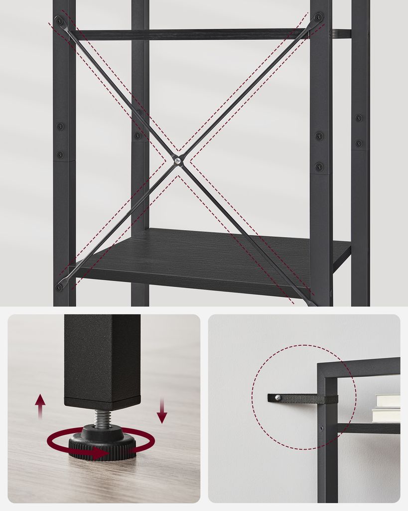 VASAGLE police, regál na knihy, stojící | Kaufland.cz