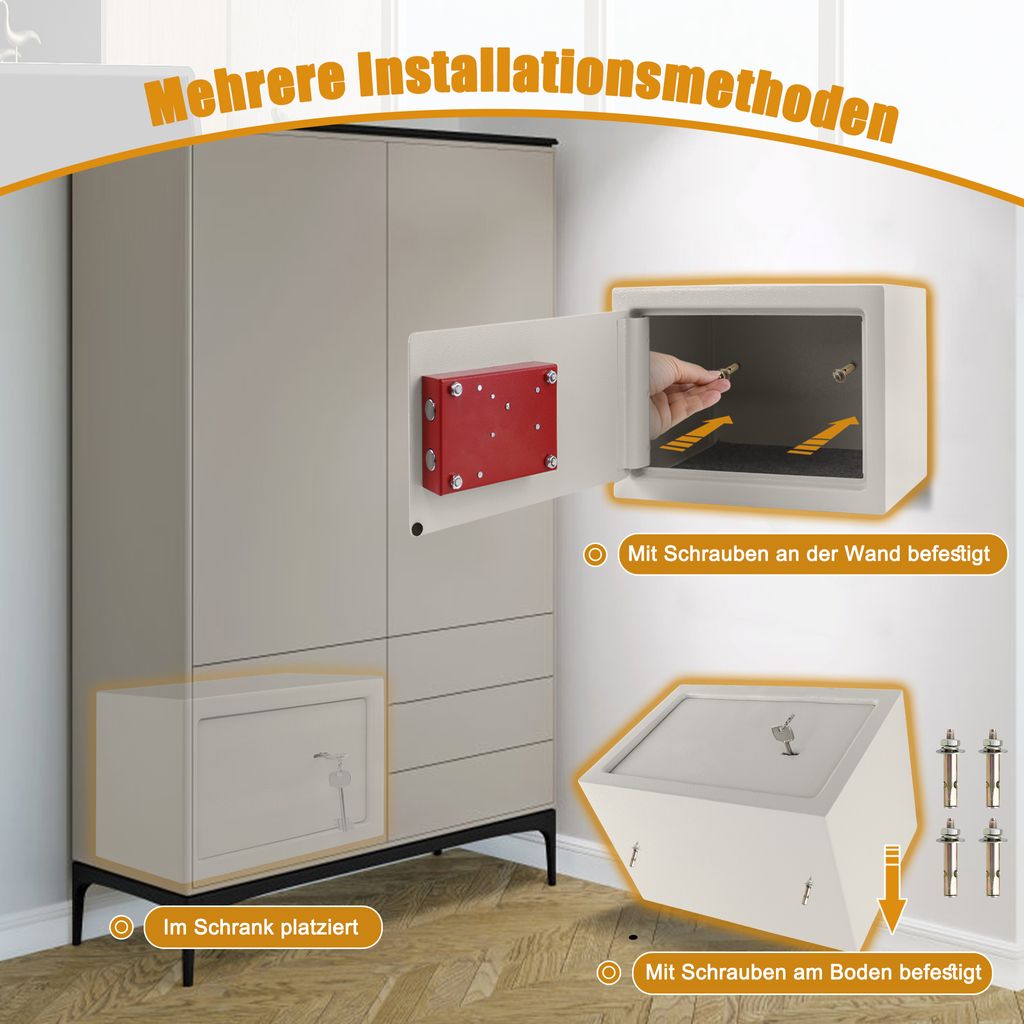 LZQ trezor nábytkový trezor s dvoubitovým | Kaufland.cz