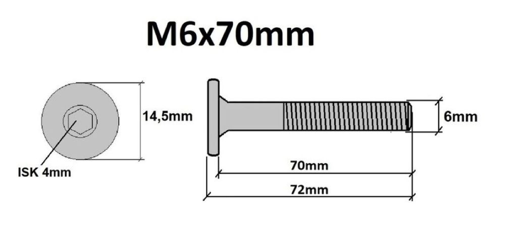 Śruby z łbem płaskim Śruby meblowe Złącza | Kaufland.pl