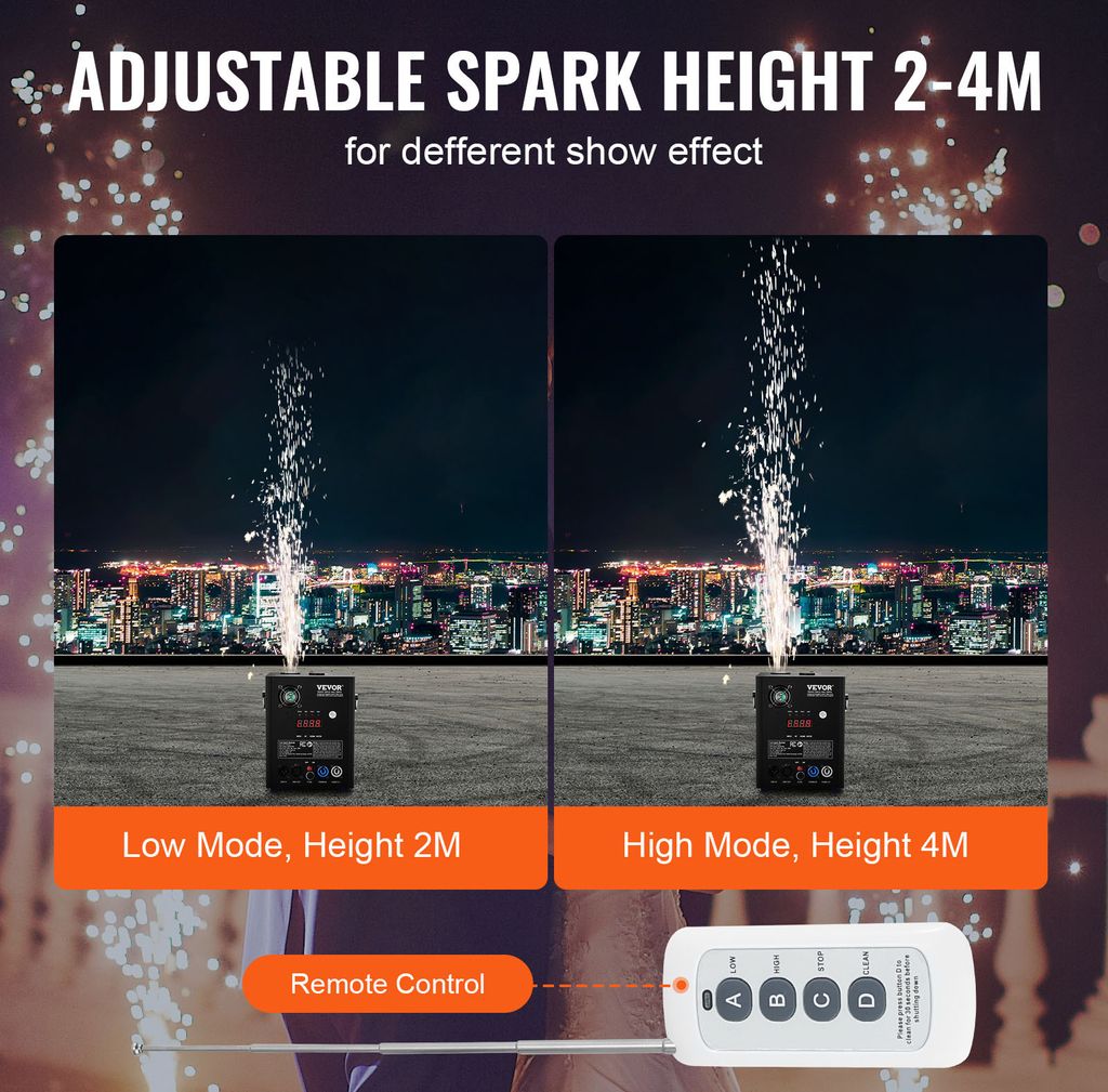 VEVOR Spark Machine 500 W Pyrotechnický stroj | Kaufland.sk