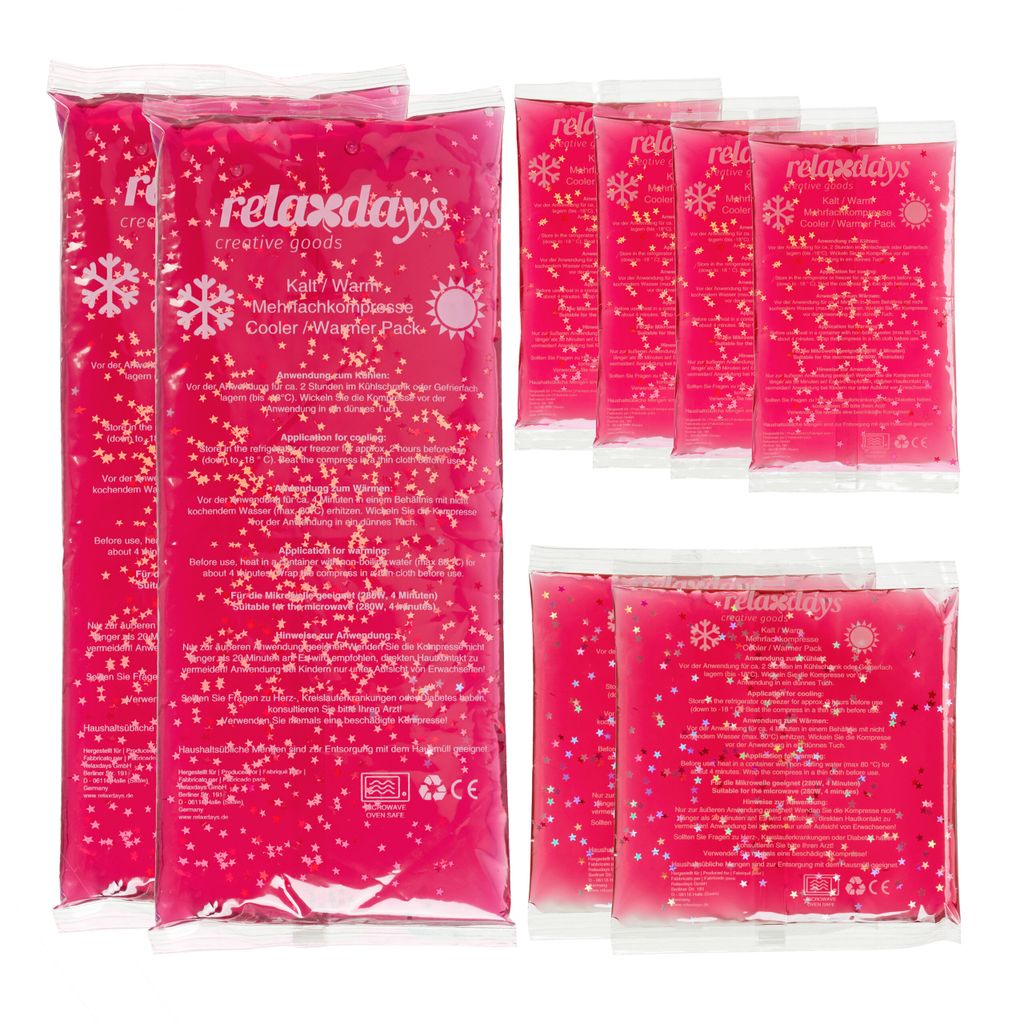 relaxdays Pinke Kühlpads im 8er Set Kompresse | Kaufland.de