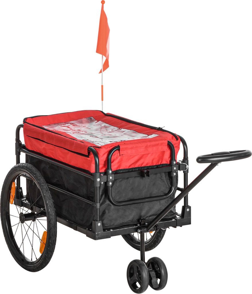 HOMCOM Príves na bicykel nákladný príves so | Kaufland.sk