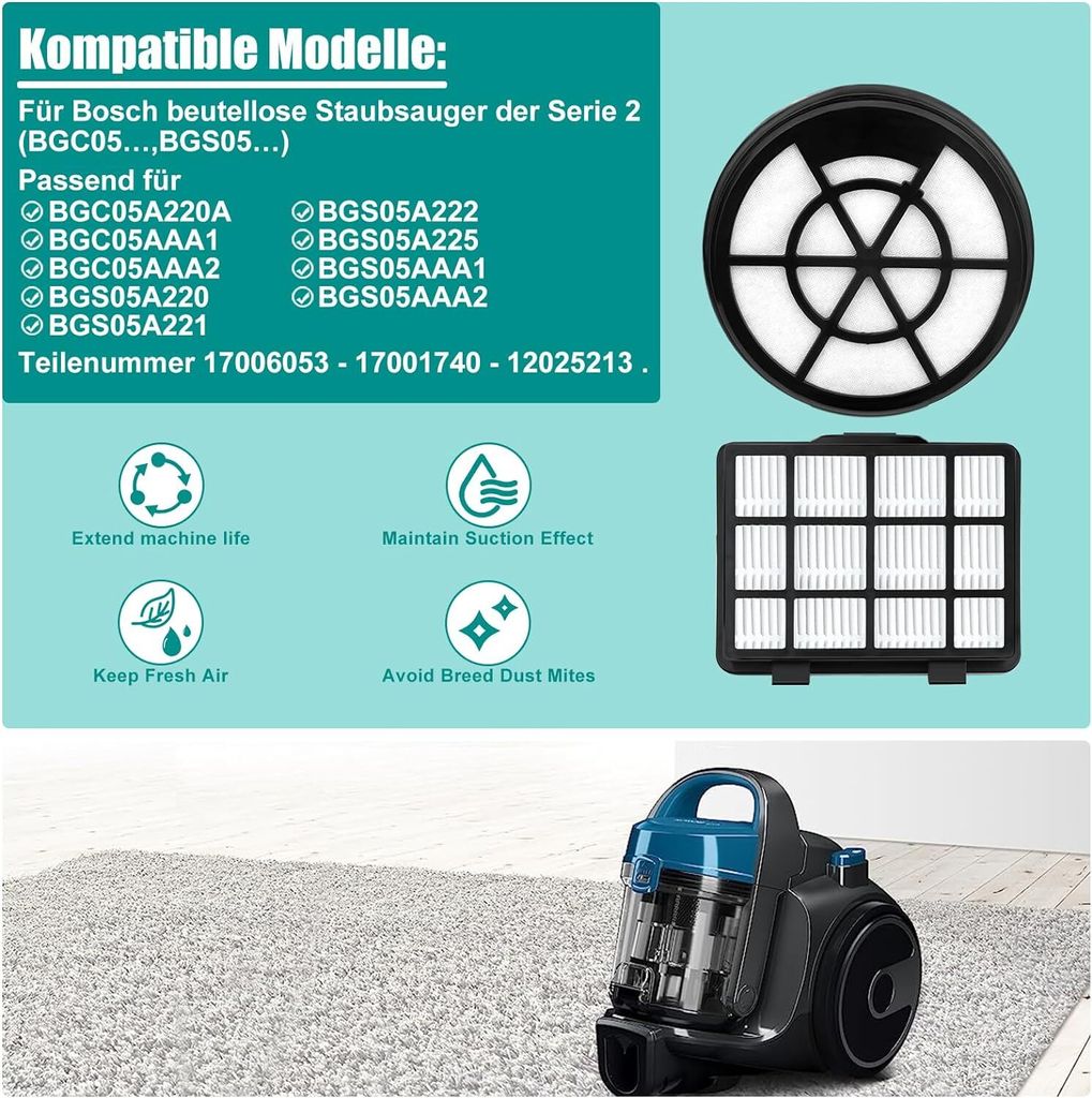BZ152EF Filter Zubehör – 2 Hepa-Filter und 2 | Kaufland.de