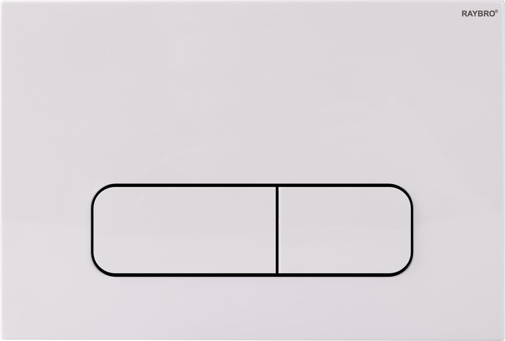 raybro Betätigungsplatte MOCHA 15 245x165 mm Weiß