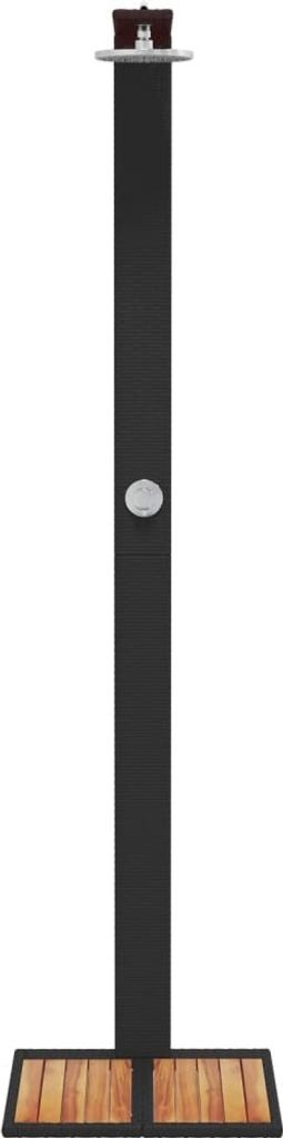 vidaXL Záhradná sprcha čierna 50x55x224 cm | Kaufland.sk