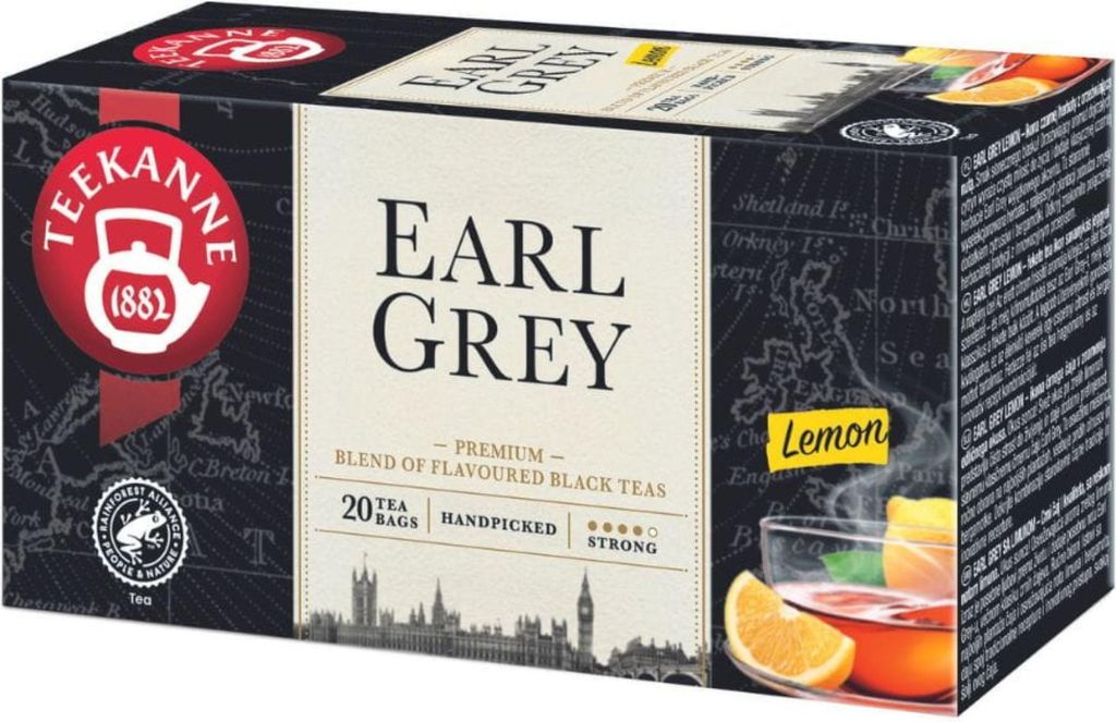 TEEKANNE - Earl Grey Lemon - Czarna herbata z bergamotką i