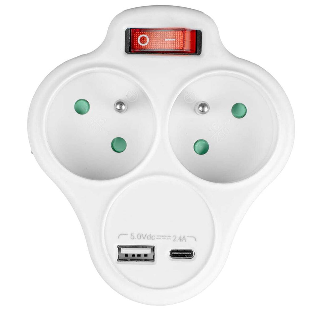 Vayox VA0284 Splitter | 2 Steckdosen + USB-C | Kaufland.de