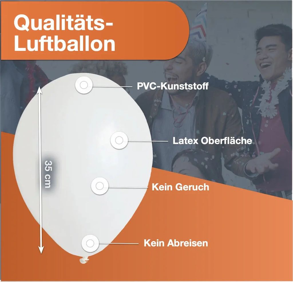 100x balónky bílé - vhodné pro vzduch i | Kaufland.cz