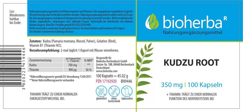 Kudzu Root 350 mg 100 kapsúl Výživové doplnky | Kaufland.sk