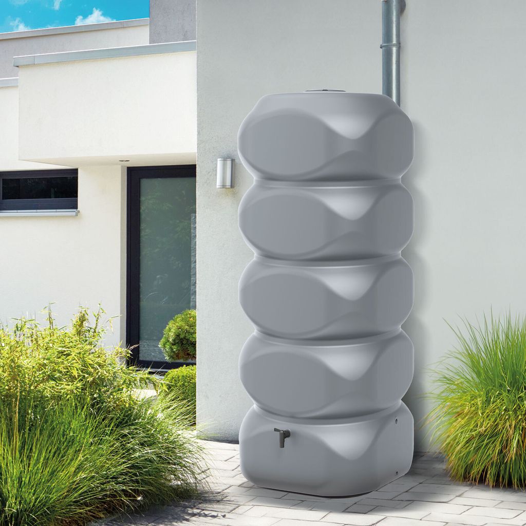 Regentonne 1000 Liter Winterfest