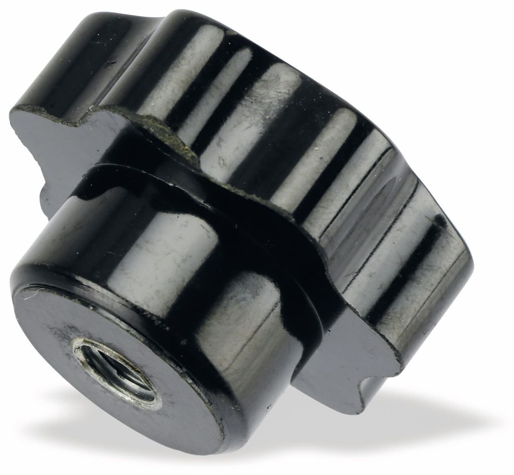 Dado a stella, M8/15 mm, nero Dadi