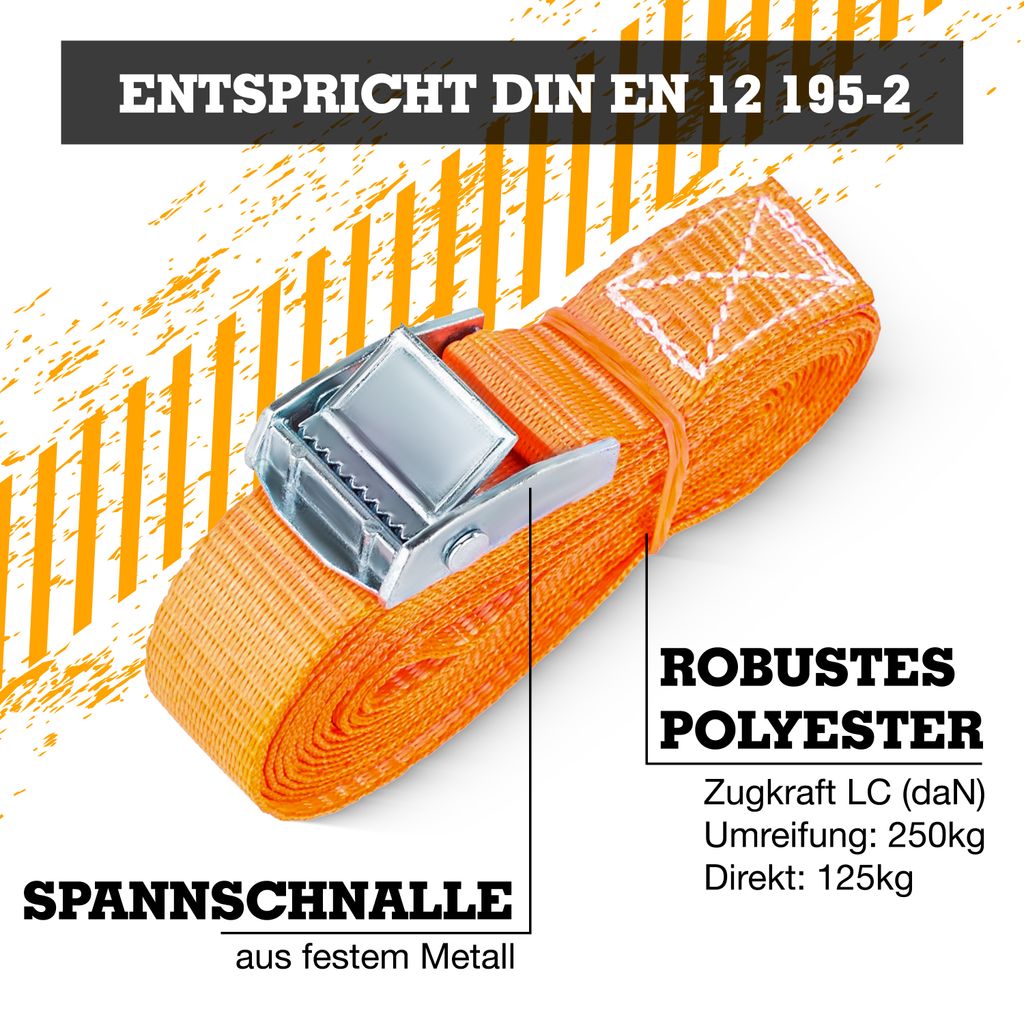 Safetytex Spanngurt mit Klemmschloss 3 Meter | Kaufland.de