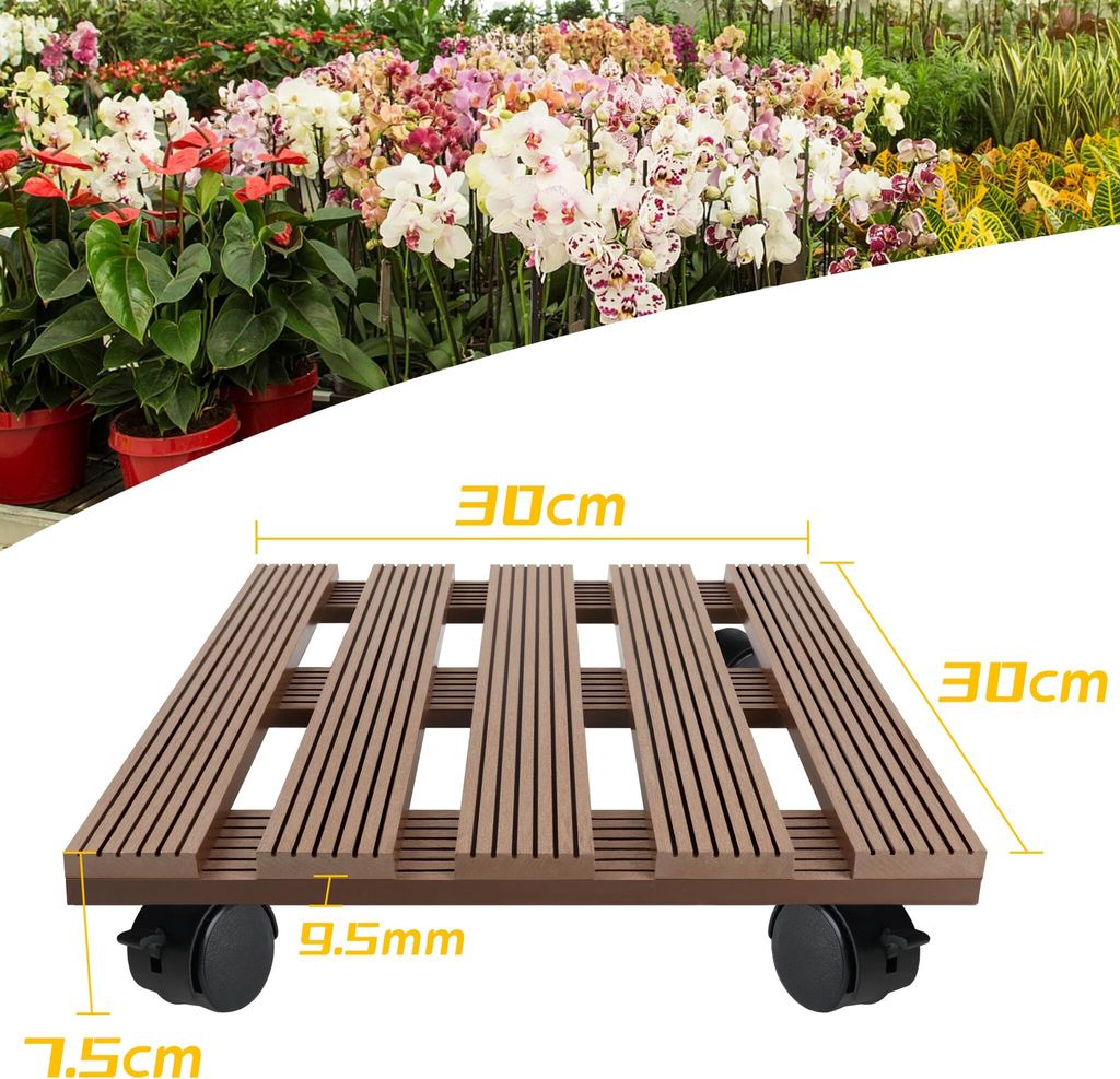 WPC Rolling Board Plants Square Plant Roller | Kaufland.cz