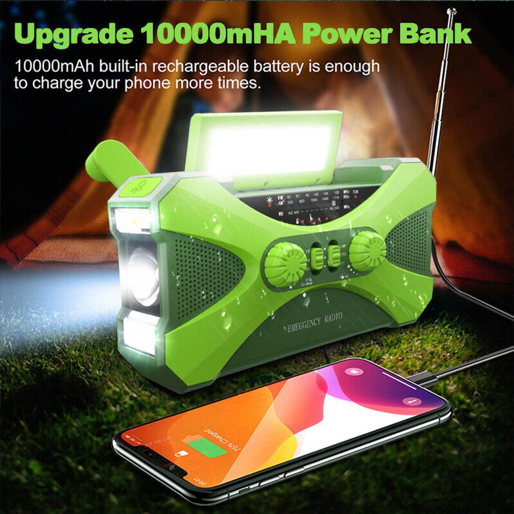 10000mAh Tragbare AM/FM Solar Handkurbel | Kaufland.de