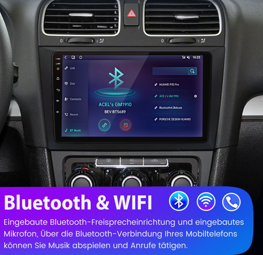 Android Autoradio 2+64GB für Golf 6 VW ab | Kaufland.de