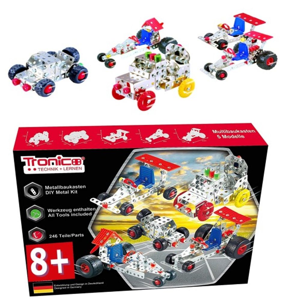 Tronico Metal Construction Multi-set With Models, In 170, 54% OFF