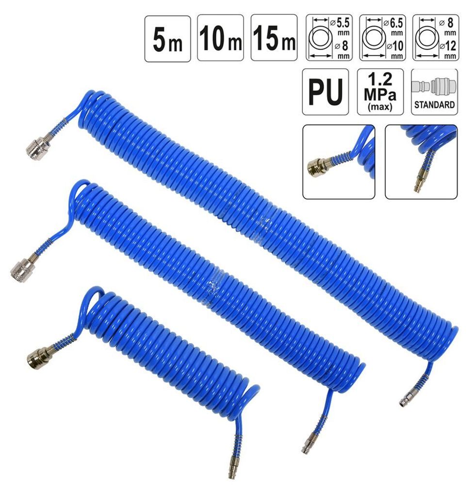 Hadice vzduchová spirálníPolyuretan5,5x8mm, | Kaufland.cz