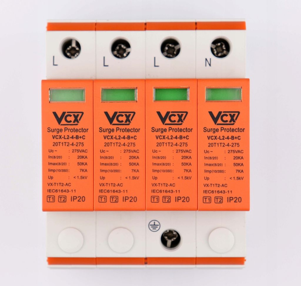 VCX Přepěťová ochrana 4p 20-50kA B+C I+II | Kaufland.cz