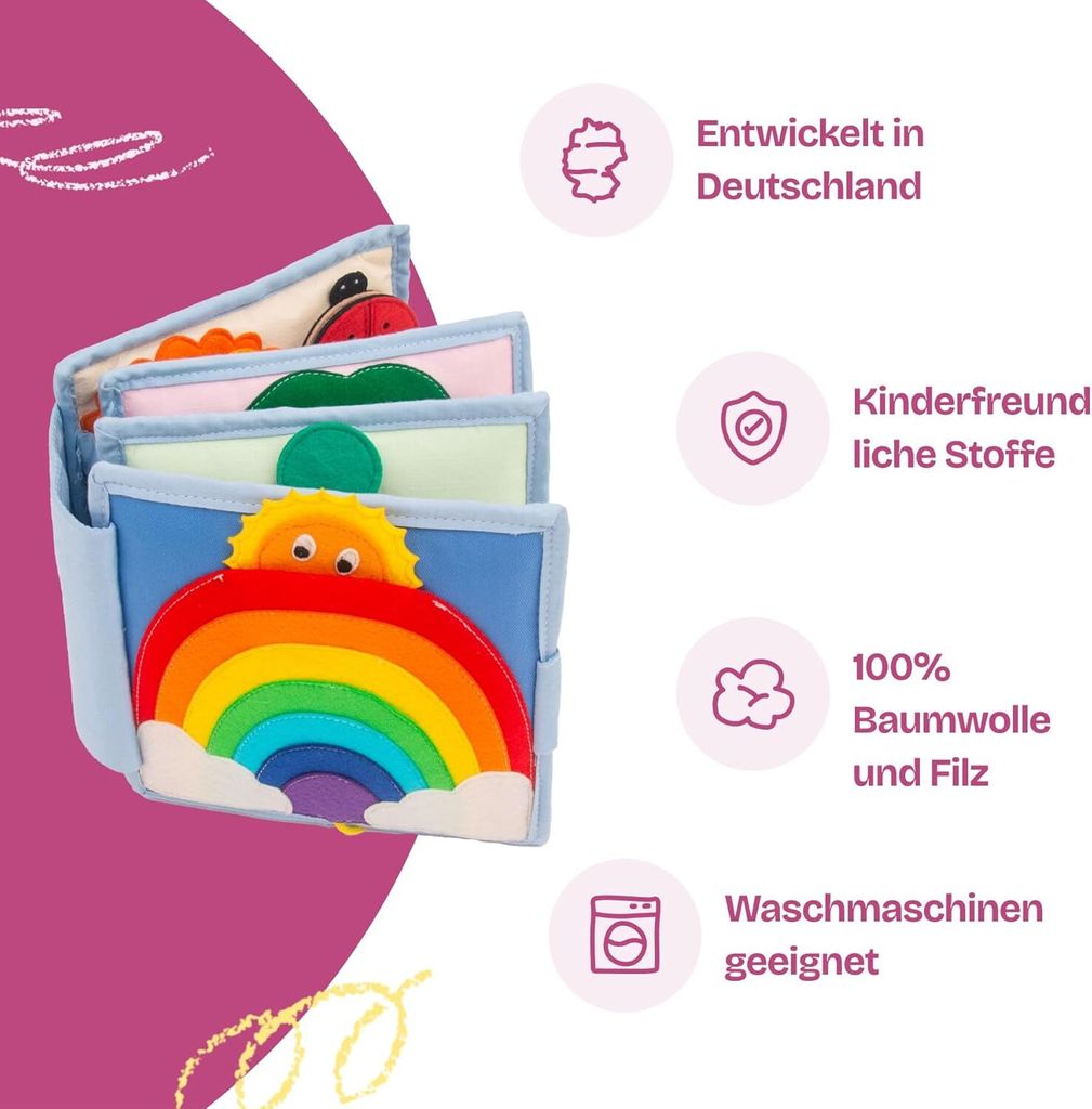 Jolly Designs Premium Mini Quiet Book für | Kaufland.de